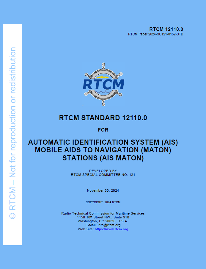 RTCM 12110.0 has been published and is now available for purchase - St ...